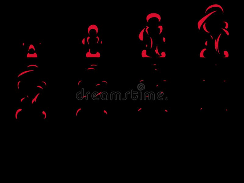 Explosion Special Effect Fx Animation Frames Sprite Sheet. Clear ...