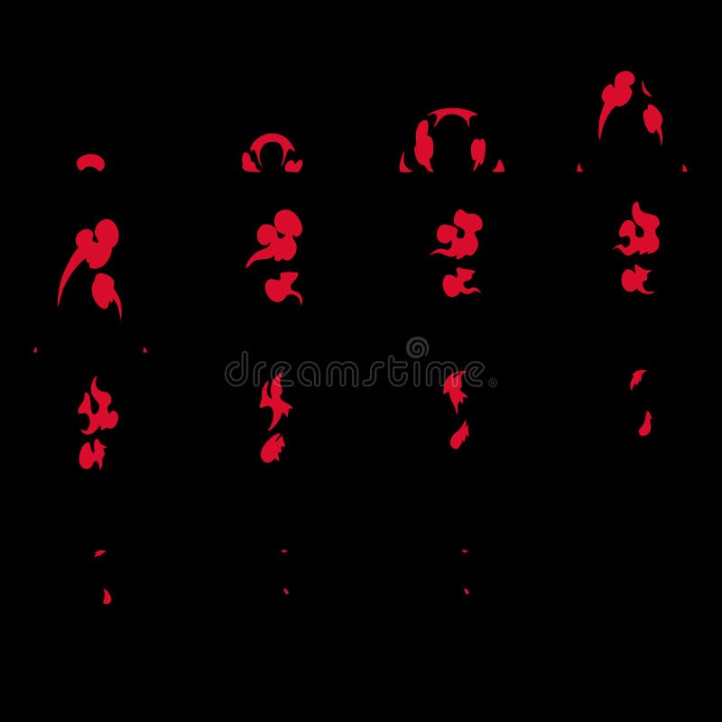 Explosion Special Effect Fx Animation Frames Sprite Sheet. Clear ...
