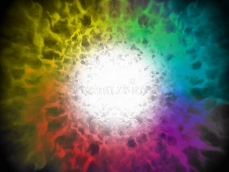 Explosion Spectum Color Fire Ball Stock Illustration - Illustration of ...