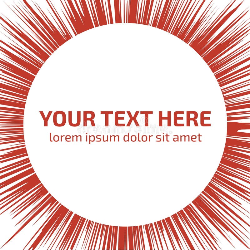 Explosion Speed Lines. Vector Illustration Stock Vector - Illustration ...