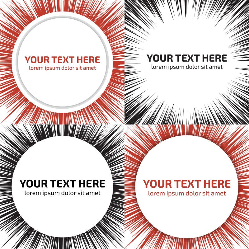 Explosion Speed Lines. Vector Illustration Stock Vector - Illustration ...