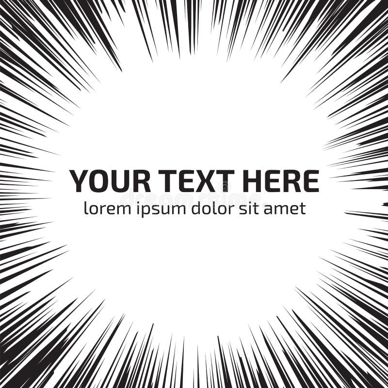 Explosion Speed Lines. Vector Illustration Stock Vector - Illustration ...