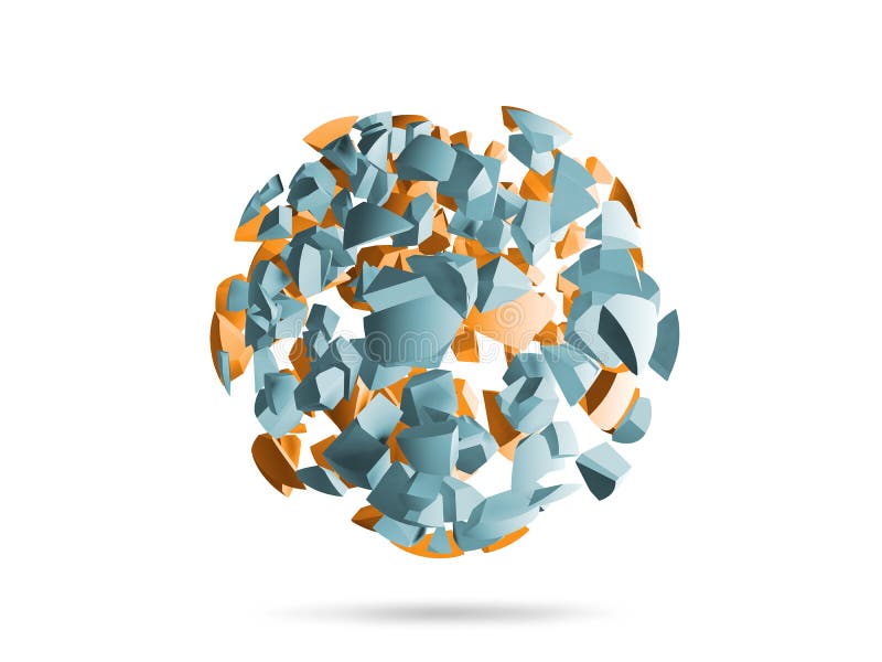 Fragments Sphere Stock Illustrations – 355 Fragments Sphere Stock ...