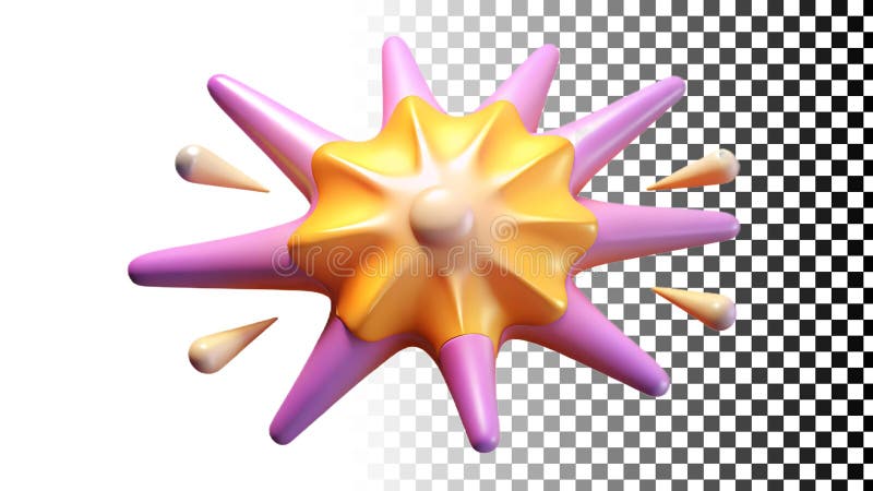 Explosion Star, Burst Effect, Dynamic Design, and Abstract Element Png ...