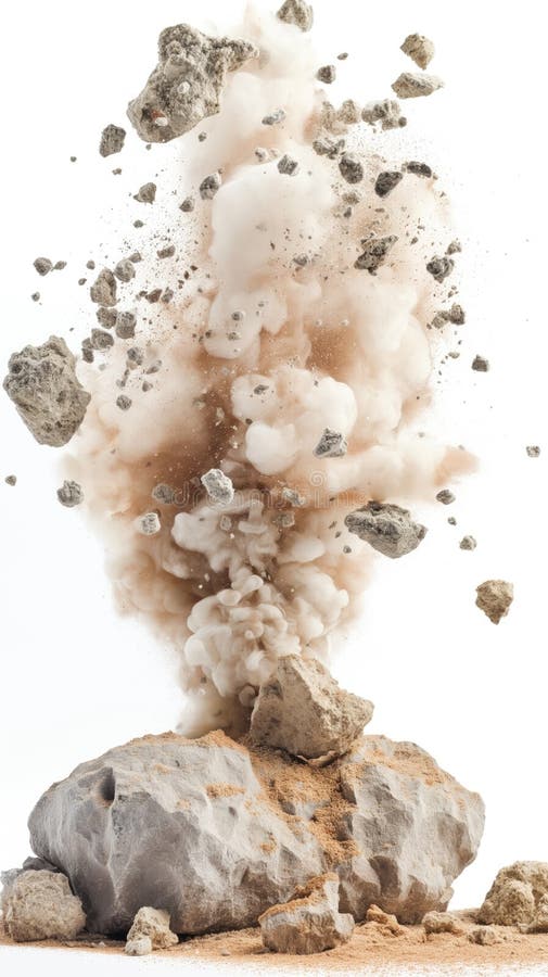 Explosion of stone stock photo. Image of dark, abstract - 307230566