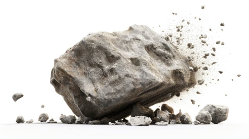 Explosion of stone stock photo. Image of closeup, concept - 307391440