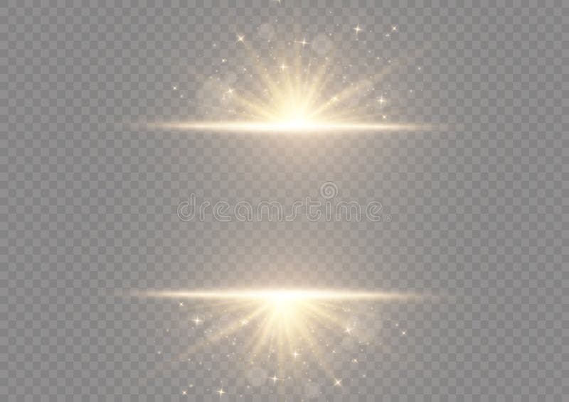 Explosion Sun Gold Glitter Spark, Flash Light Star Stock Vector ...