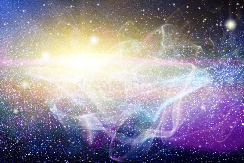 The Explosion of a Supernova in the Open Space Against the Stars ...