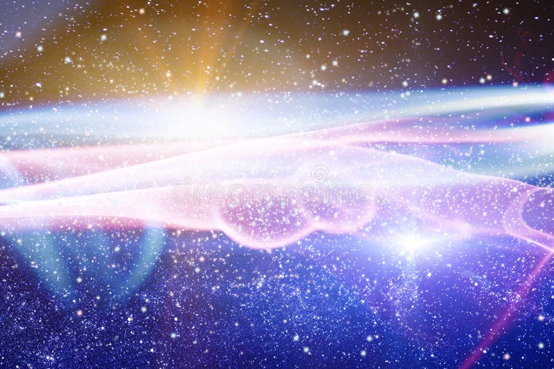 The Explosion of a Supernova in the Open Space Against the Stars ...