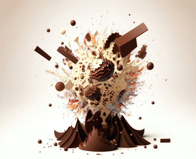 Chocolate Explosion Stock Illustrations – 1,251 Chocolate Explosion ...