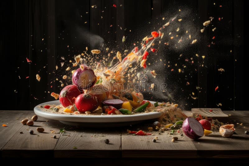 Food Explodes Stock Illustrations – 52 Food Explodes Stock ...
