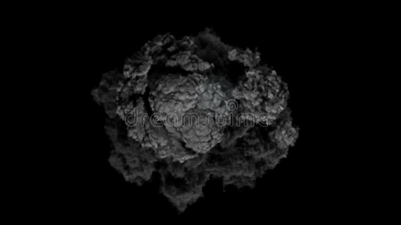 Explosion- front view stock video. Video of edges, mushroom - 53569623