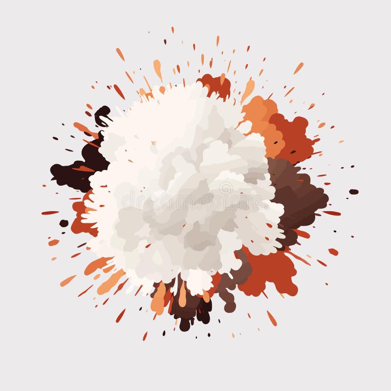 Explosion Vector Flat Minimalistic Isolated Illustration Stock Vector ...