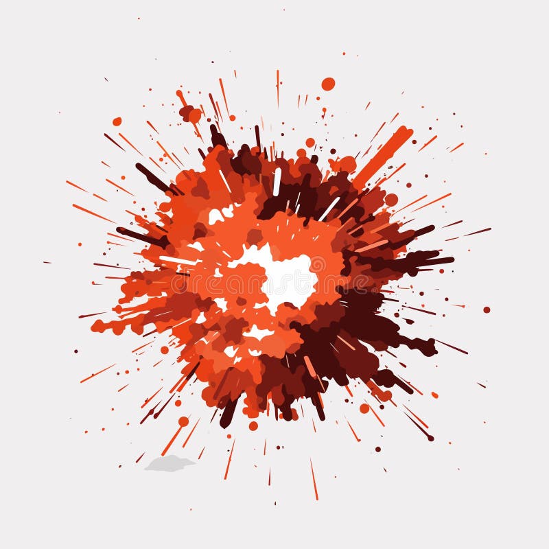 Explosion Vector Flat Minimalistic Isolated Illustration Stock Vector ...