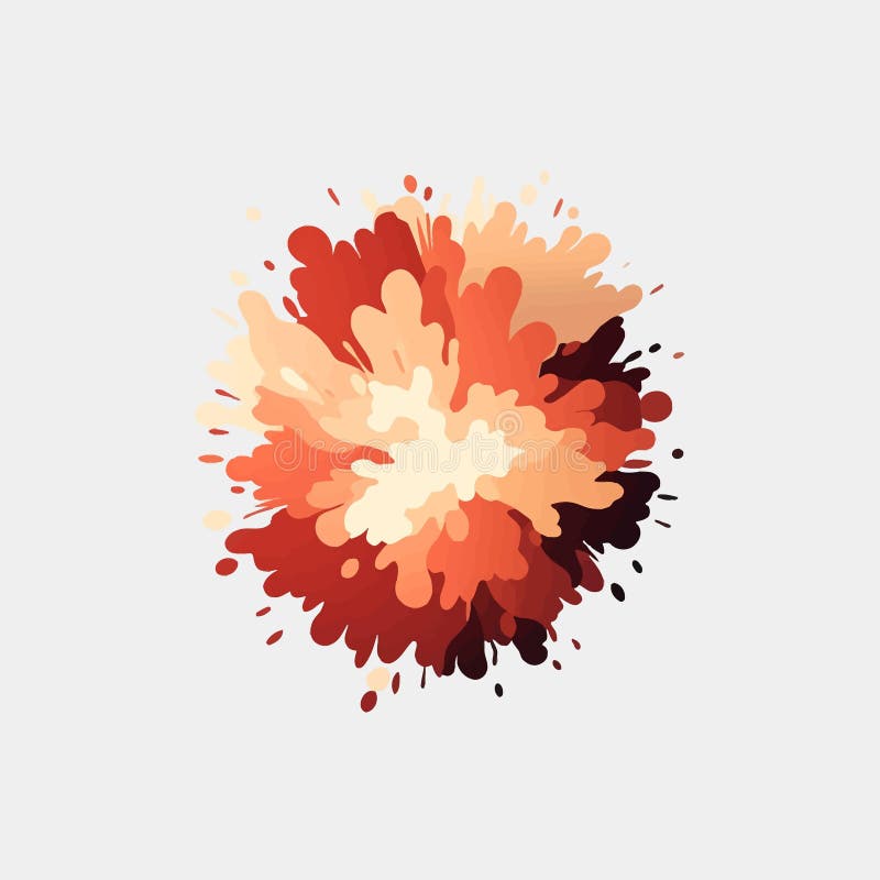 Explosion Vector Flat Minimalistic Isolated Illustration Stock Vector ...