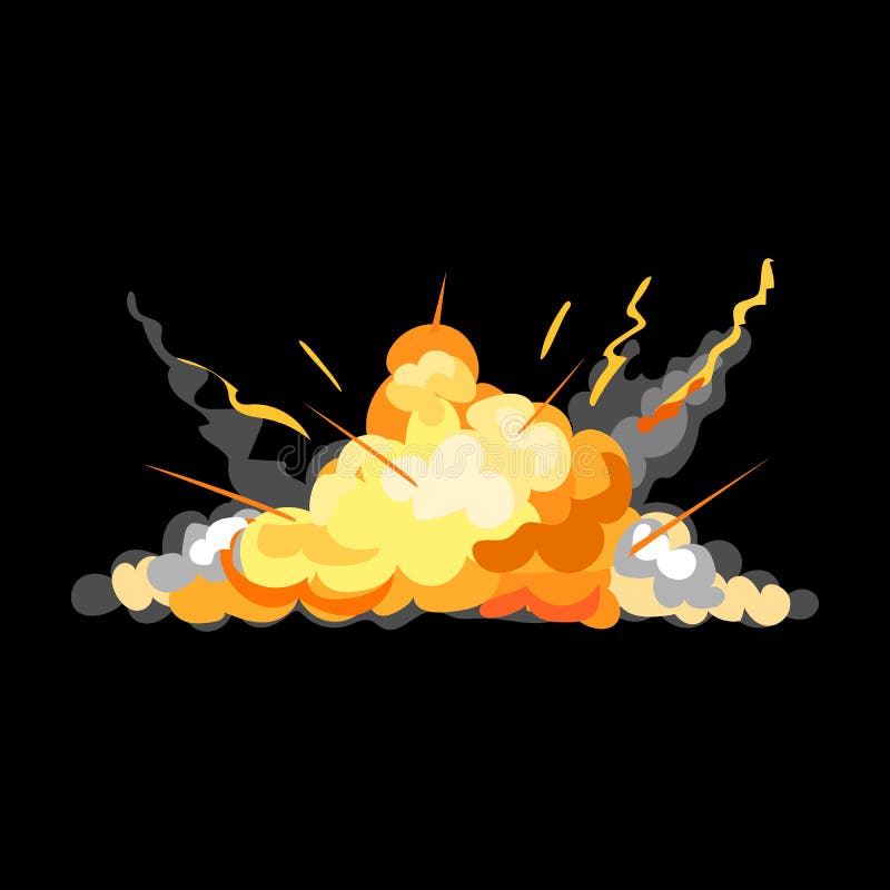 Explosion Vector Icon.Cartoon Vector Icon Isolated on White Background ...