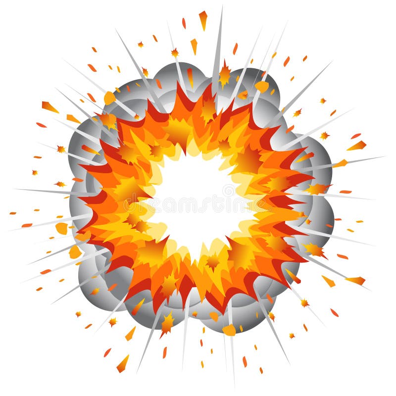 Explosion. Vector-Illustration Stock Vector - Illustration of explode ...
