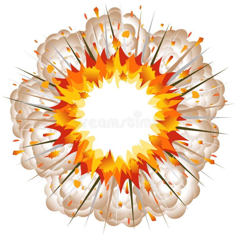 Explosion. Vector-Illustration Stock Vector - Illustration of bomb ...