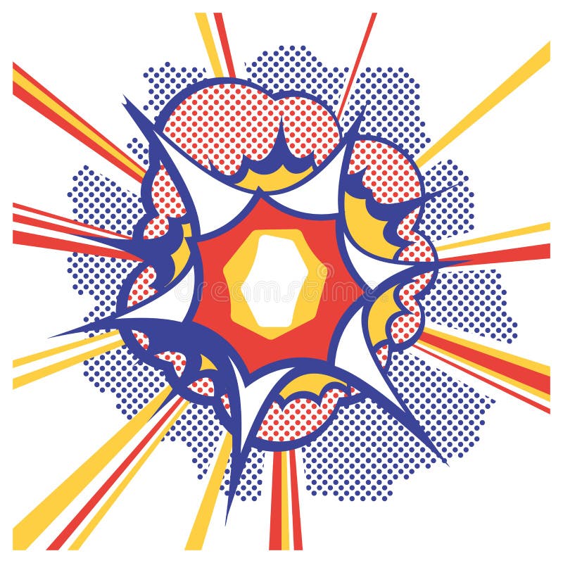 Explosion. Vector Illustration in Pop Art Style Stock Vector ...