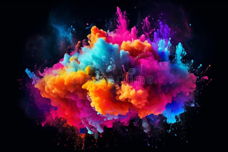 Explosion of Vibrant Clouds, Bursting with an Array of Mesmerizing ...