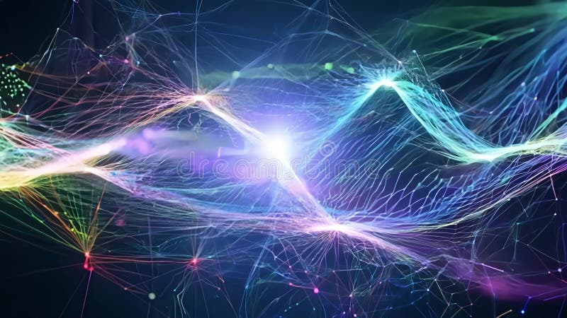 An Explosion of Vibrant Colors and Fluttering Particles Embodying the ...