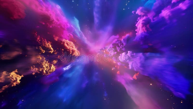 An Explosion of Vibrant Colors Highlighted by the Subtle Iridescence of ...