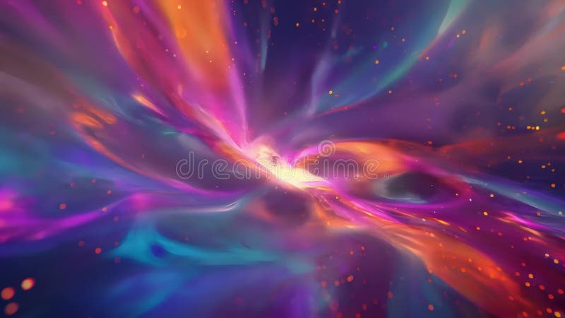 An Explosion of Vibrant Colors Highlighted by the Subtle Iridescence of ...