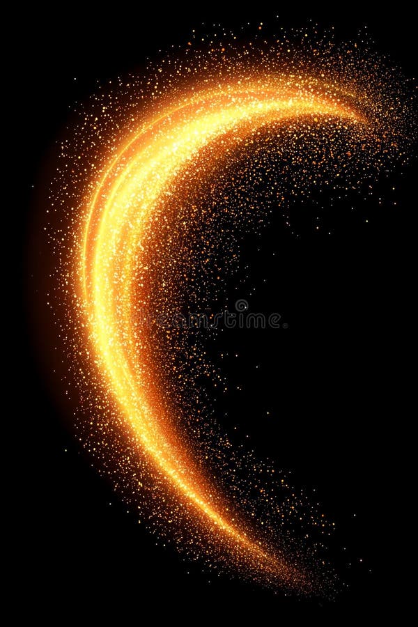 Explosion of Vibrant Orange Particles Bursts Forth, Sending Glowing ...