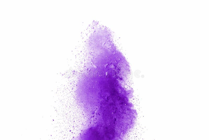 Explosion of violet dust stock image. Image of abstract - 101572303