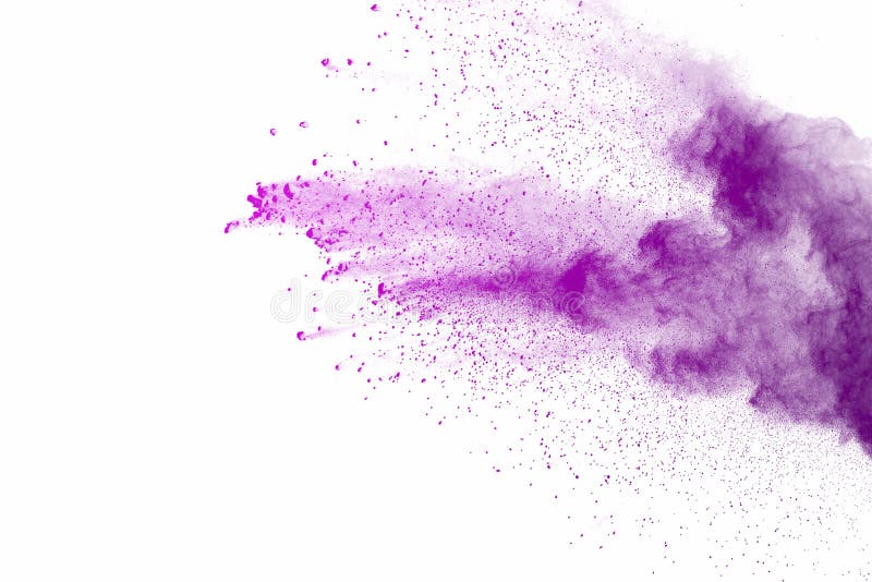 Explosion of violet dust stock photo. Image of creative - 101574838