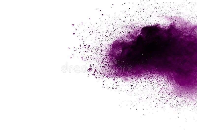 Explosion of violet powder stock image. Image of creative - 116199285