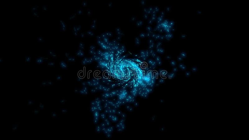 Explosion Vortex of Blue Lights in in Black Space 4k Animation Stock ...