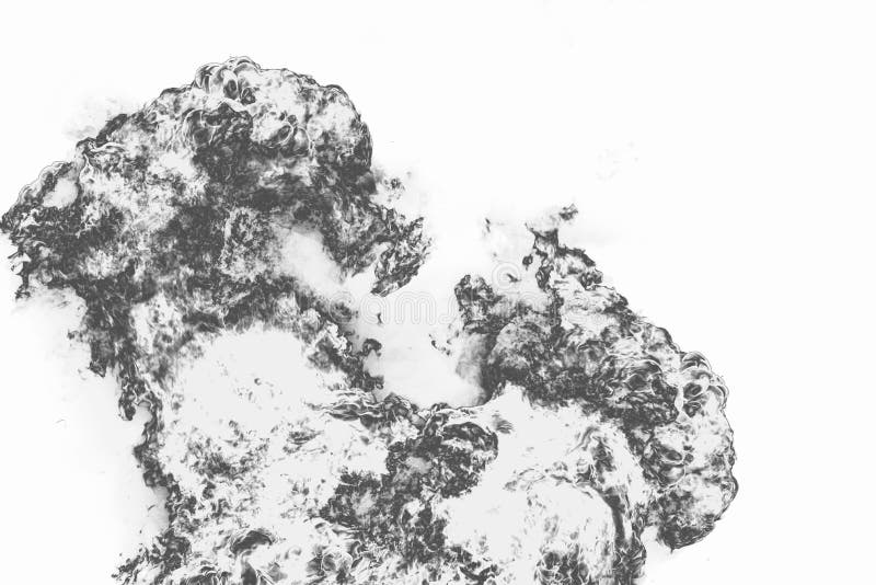 Explosion on White Background Stock Image - Image of explosion ...
