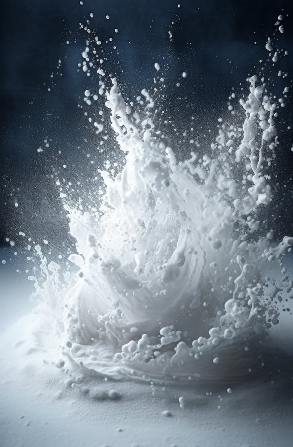 Explosion of White Water and Foam Stock Illustration - Illustration of ...