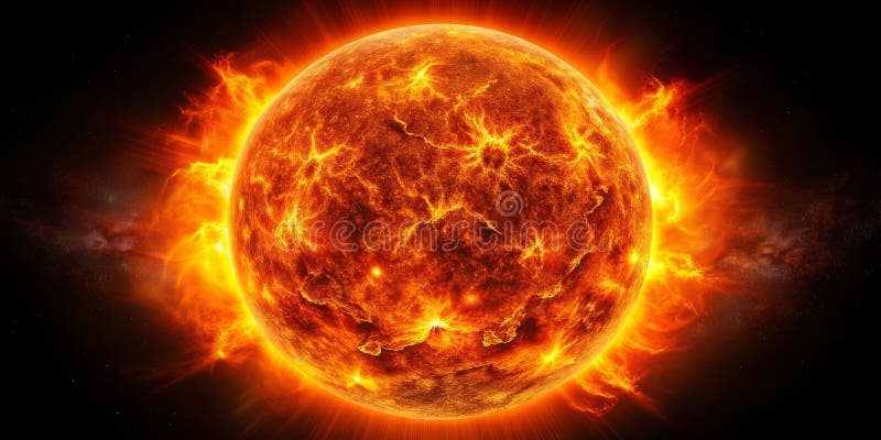 Explosions on the Sun. stock image. Image of science - 326644223