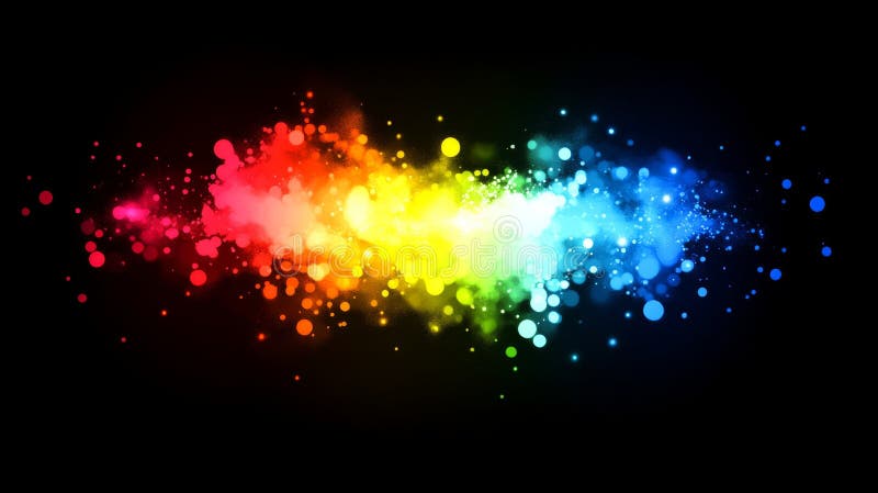 Explosive Abstract Particle Background in Bright Colors Stock Image ...