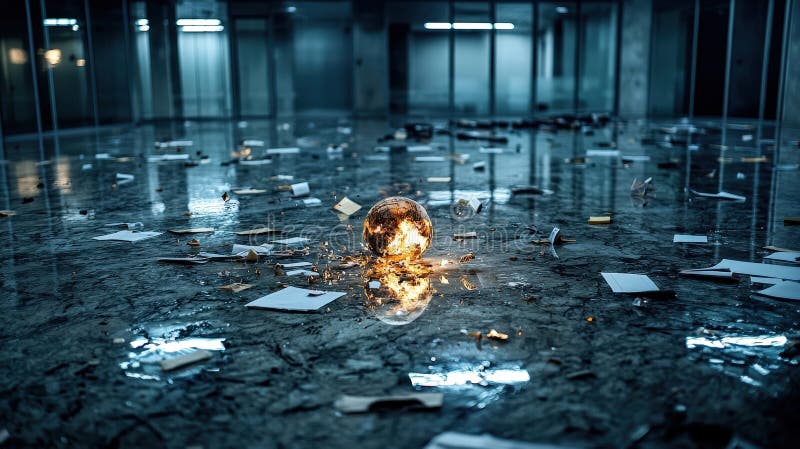 Explosive Action Scene in Abandoned Building Dramatic Urban Setting ...