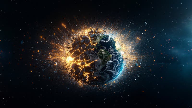 Explosive Animation of Earth Undergoing a Dramatic Transformation in ...