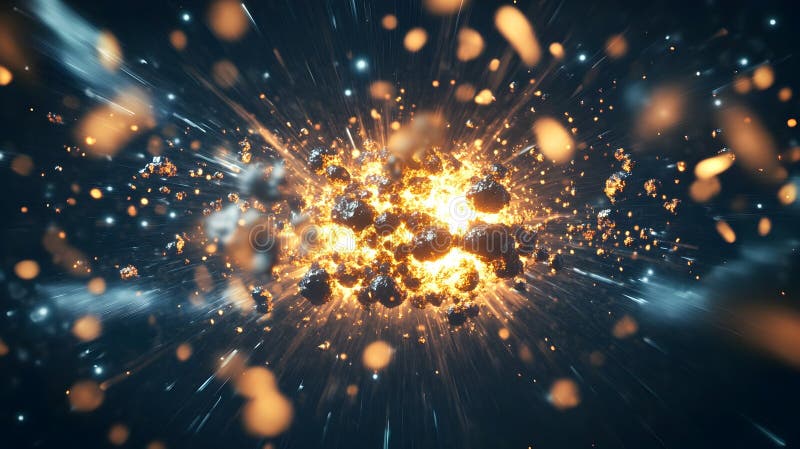 Explosive Atomic Fission Reaction Scattering Particles with Energy ...