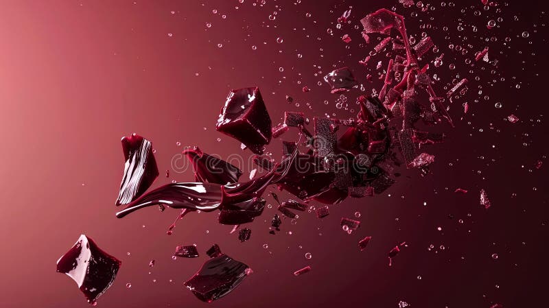 Explosive Beauty in Deep Red Hues Captures the Essence of Dynamic ...