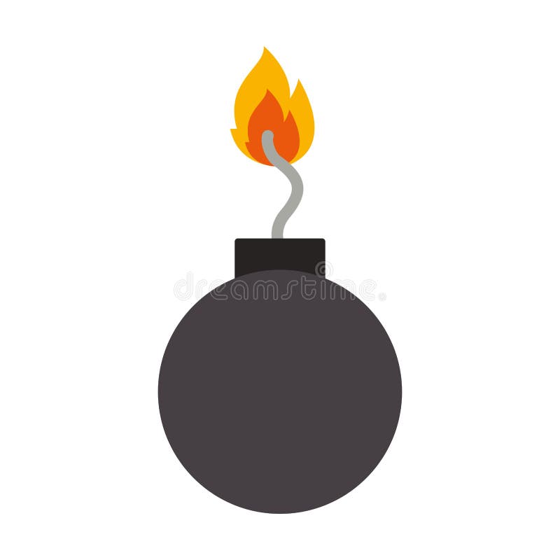 Explosive bomb icon stock vector. Illustration of infected - 80354116