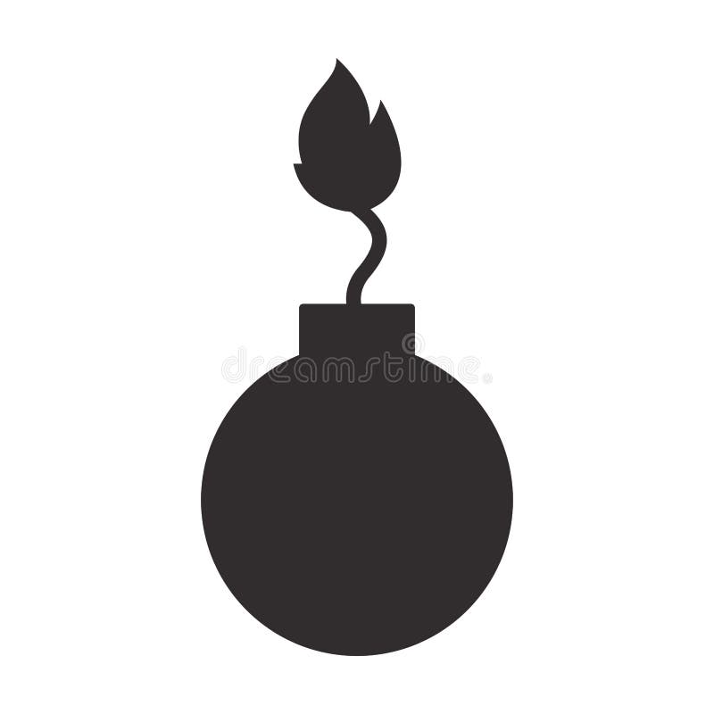 Explosive bomb icon stock vector. Illustration of infected - 80354116