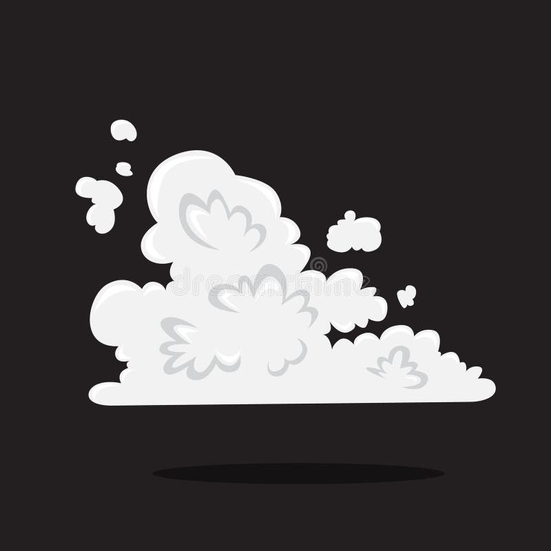 Explosive Boom Effect. Smoke from the Bomb Stock Vector - Illustration ...