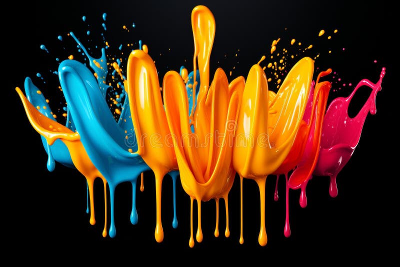 Explosive Burst Color Paintbrush Stock Photos - Free & Royalty-Free ...