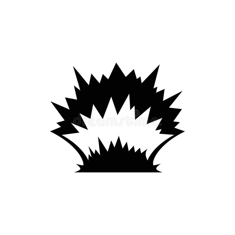 Explosive Burst Design in Bold Black Colors Featuring Sharp Jagged ...