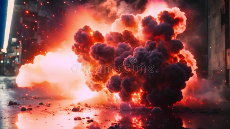 Explosive Burst stock video. Video of bright, urban - 336011041