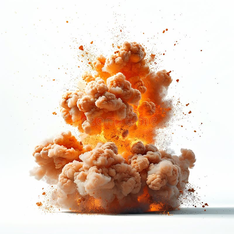 An Explosive Burst of Energy Creating a Vibrant Cloud of Smoke and ...