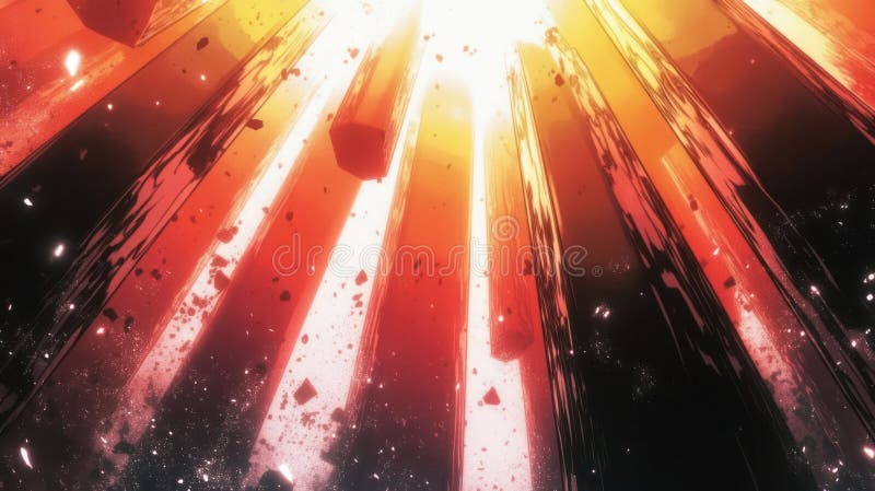 An Explosive Burst of Light and Energy, Creating a Dramatic and Intense ...