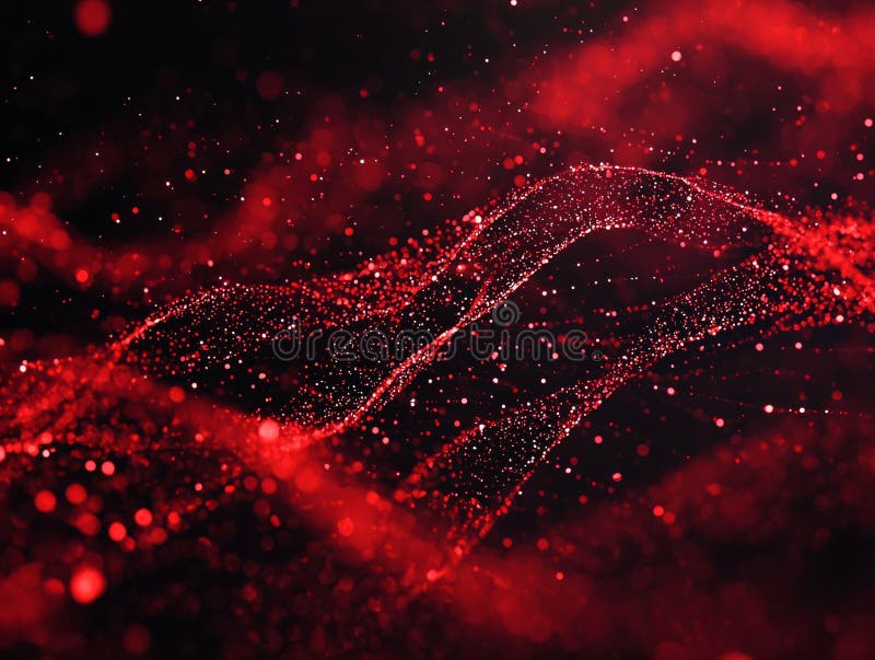 Radiant Red Light Burst Stunning Visual Display Energy Brilliance Stock ...