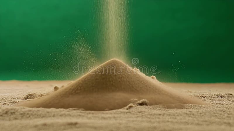 Sand Pile Exploding on Green Screen Background Stock Footage - Video of ...